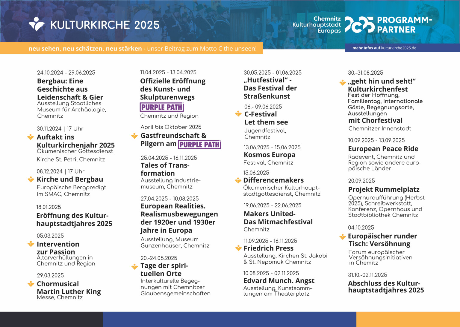 Terminübersicht (Liste) – KulturKirche2025